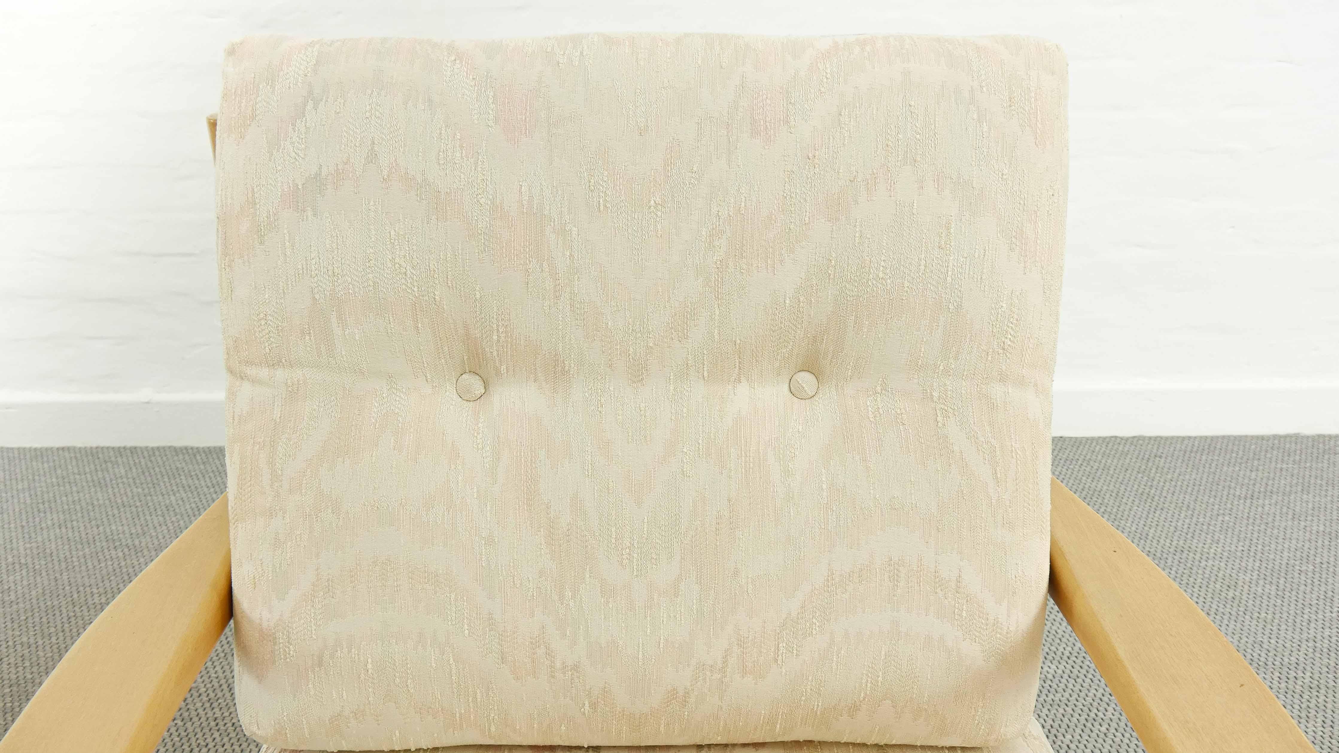 Pair of Mid-Century Modern Easy Chairs in Beechwood Scandinavian, 1960s ...