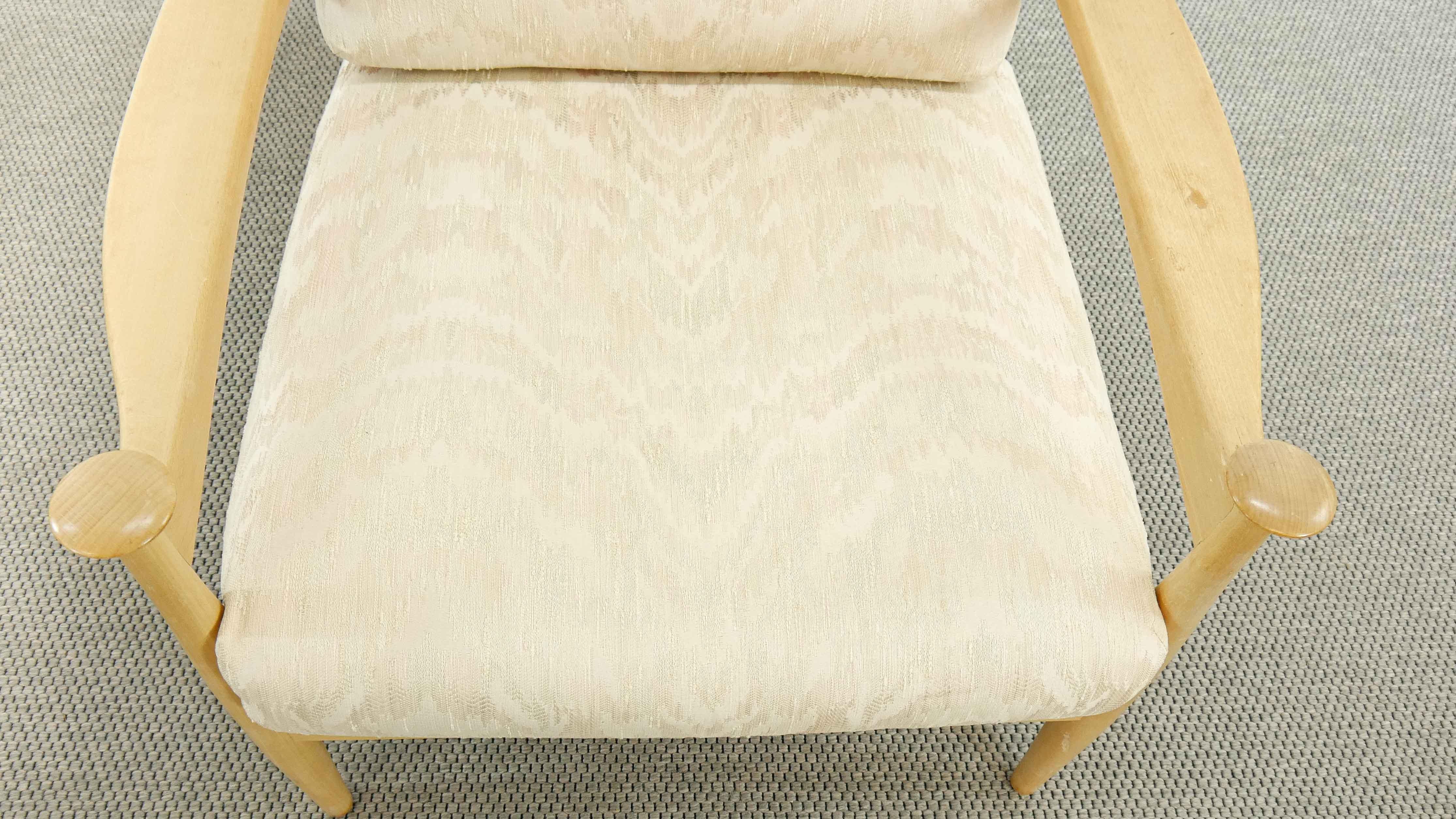 Pair of Mid-Century Modern Easy Chairs in Beechwood Scandinavian, 1960s ...