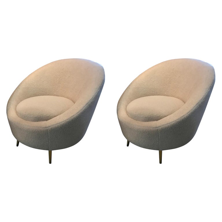 Pair of Mid-Century Modern Egg Chairs at 1stDibs