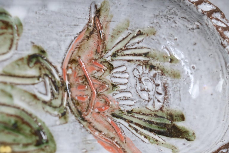 Pair of Mid-Century Modern French Ceramic Decorative Trays Albert Thiry ...