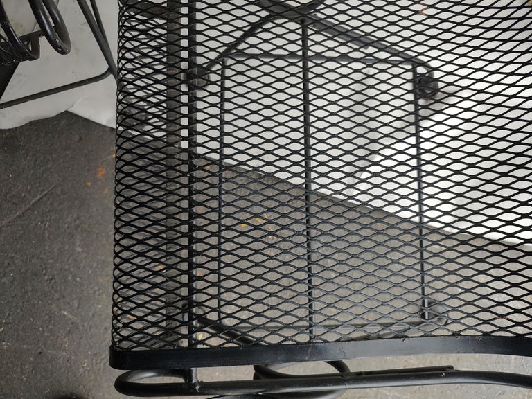 Pair of Mid-Century Modern Garden Spring Mesh Lounge Chairs by Russell ...