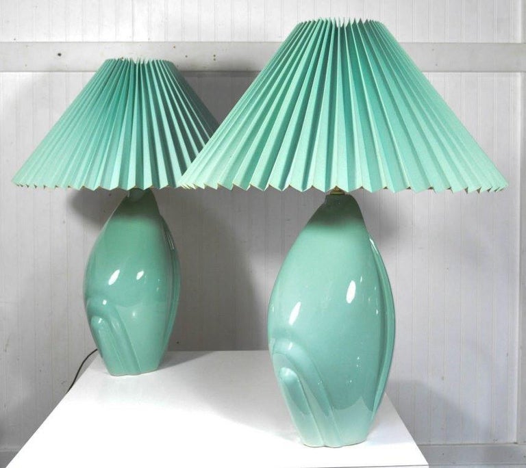 Pair of Mid-Century Modern Hollywood Regency Ceramic Art Pottery Harris ...