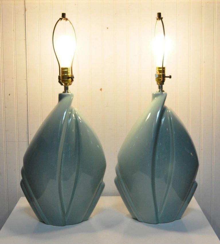 Pair of Mid-Century Modern Hollywood Regency Ceramic Art Pottery Harris ...