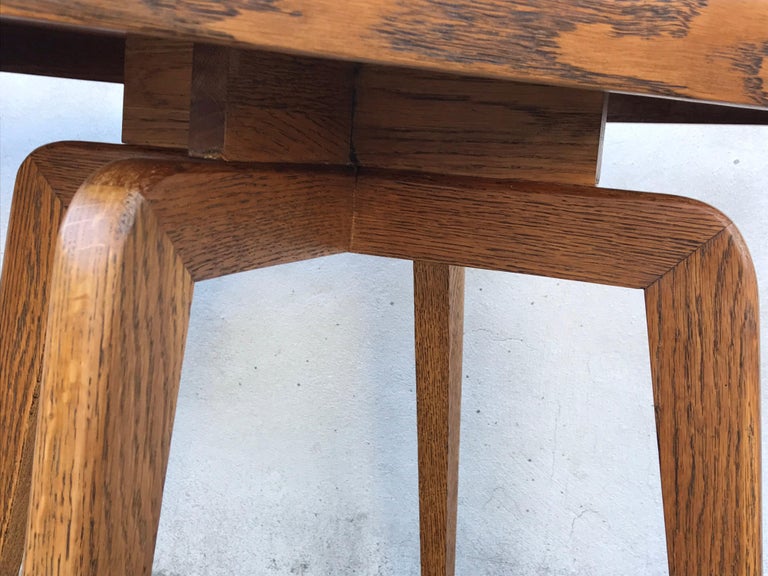 Pair of Mid Century French Red Oak Side Tables For Sale at 1stDibs ...