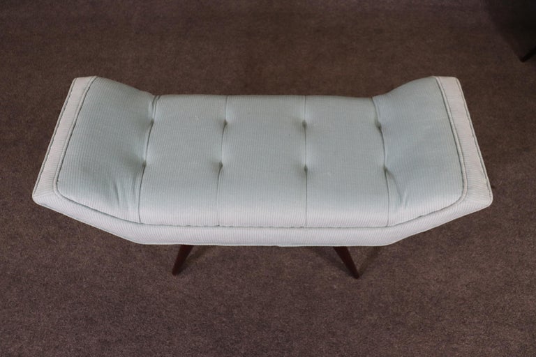 Pair of Mid-Century Modern Mahogany Winged Window Benches Stools, 1960s ...