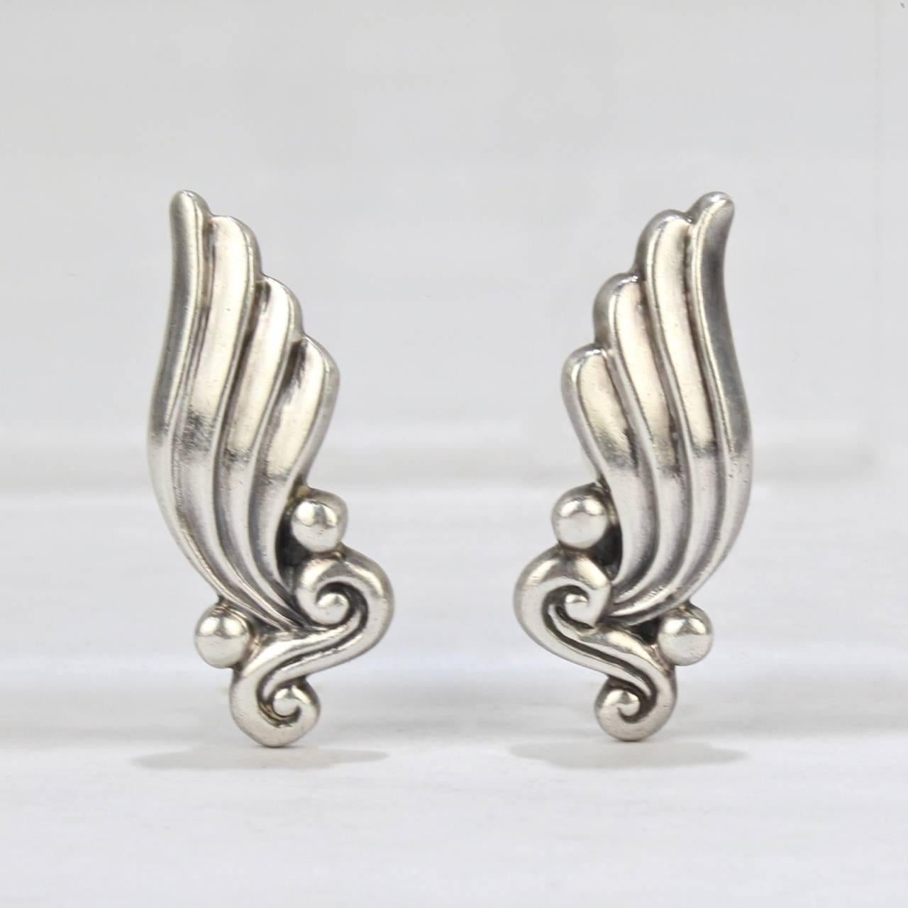 Pair of Mid-Century Modern Margot de Taxco Mexican Sterling Silver ...