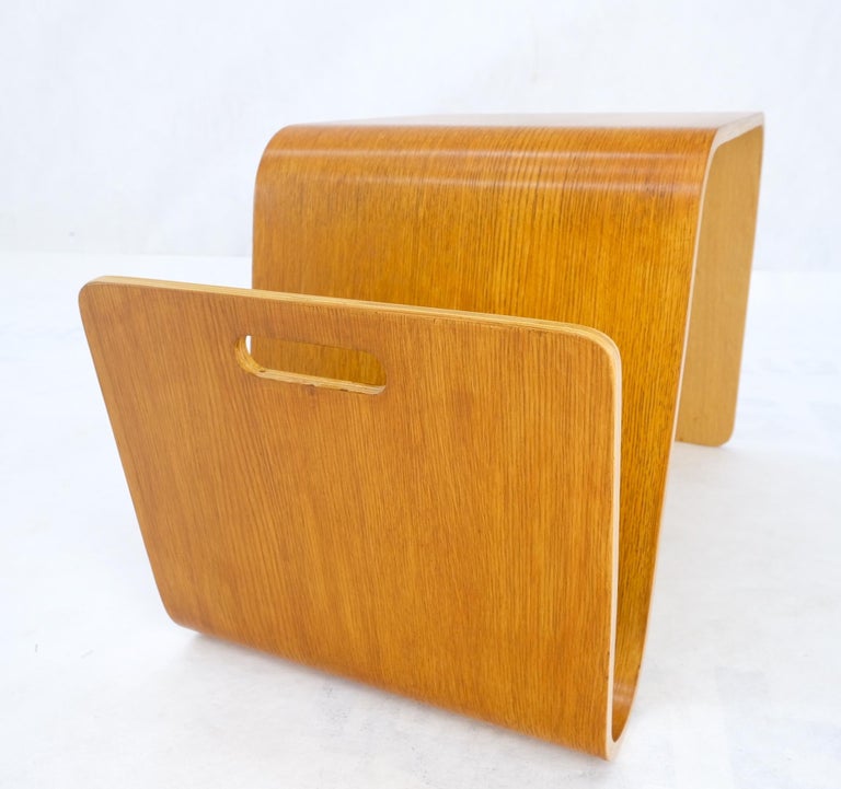 Pair of Mid-Century Modern Molded Plywood End Tables Magazine Racks ...