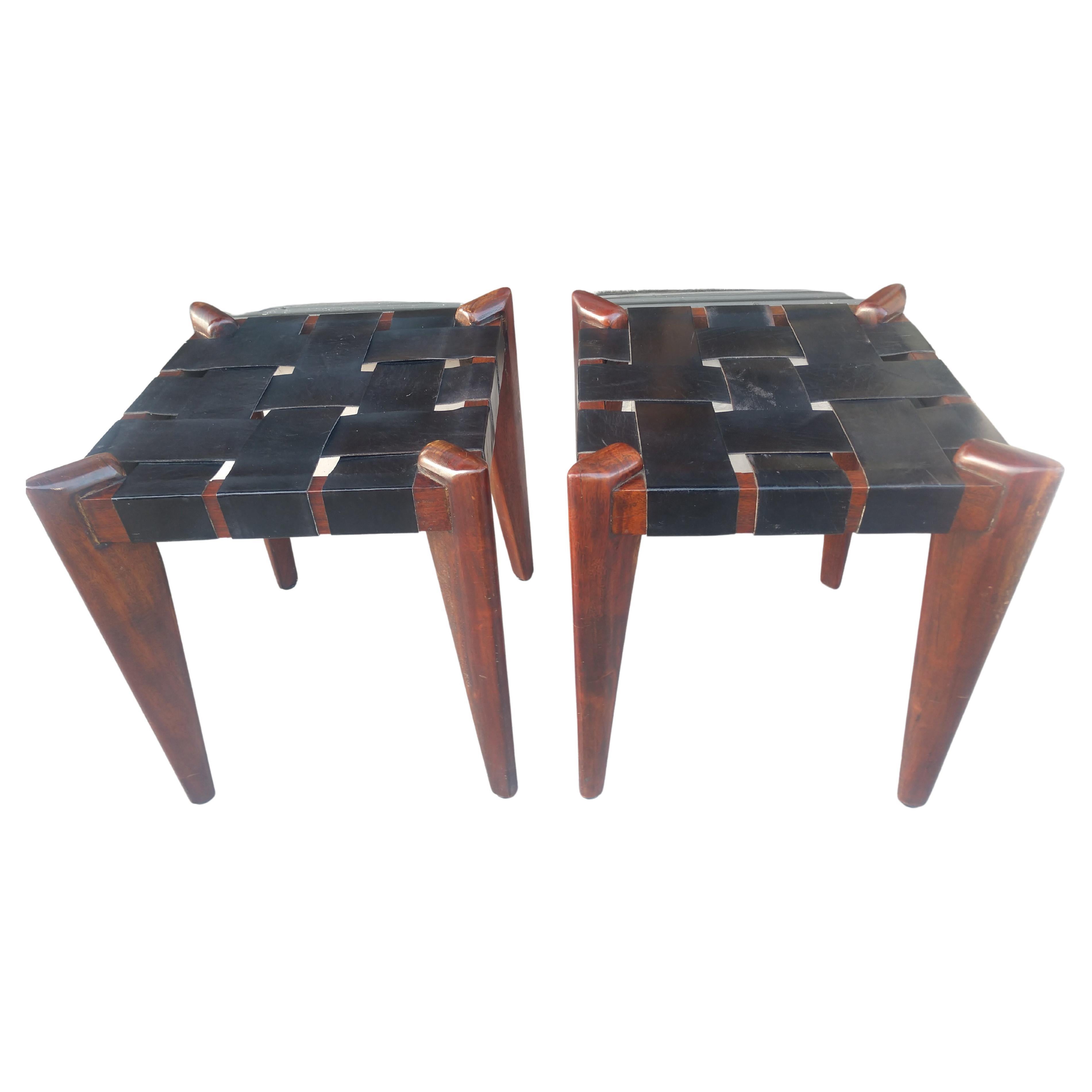 Pair of Modern Coconut Trunk Stool by Lou Zeldis For Sale at 1stDibs