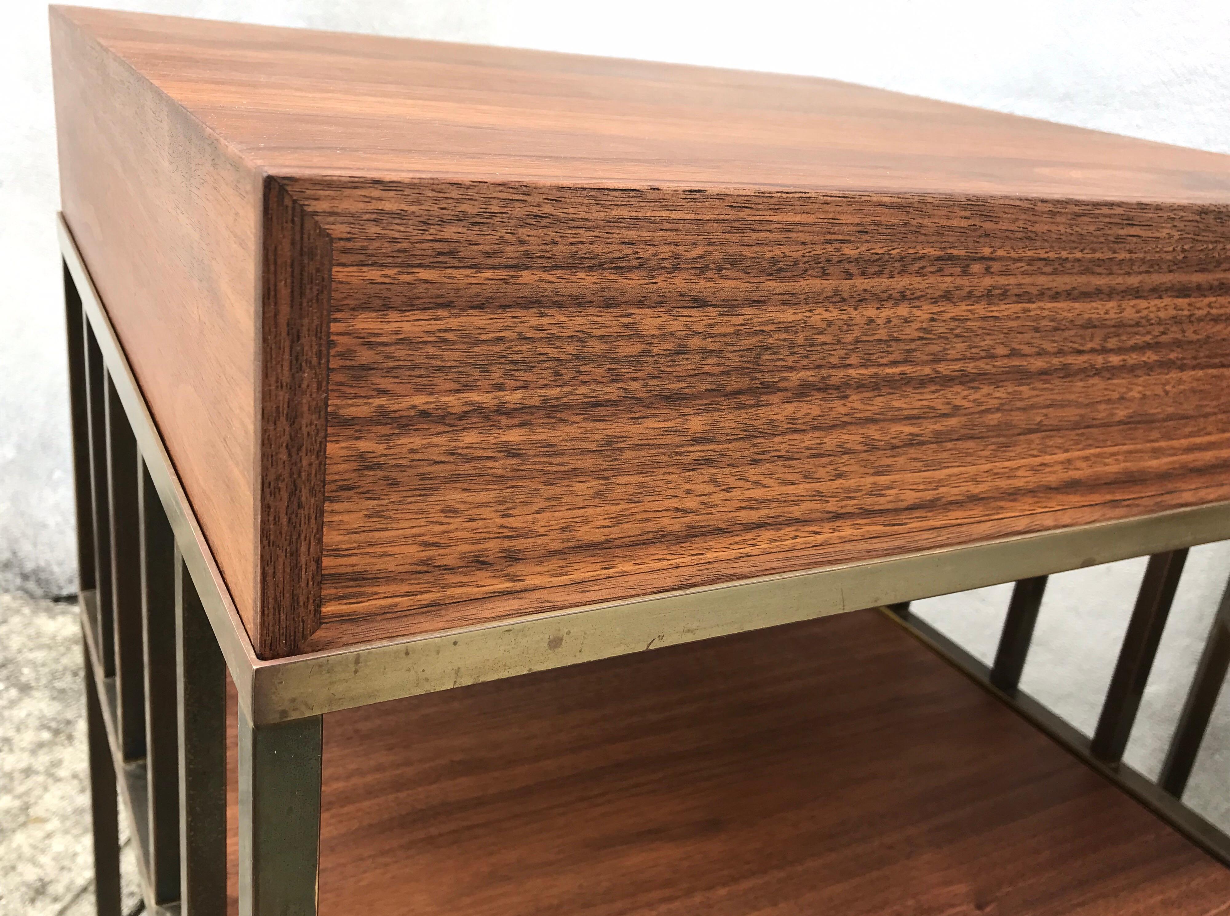 Pair of Mid-Century Modern Side Tables or Nightstands in the Style Paul ...