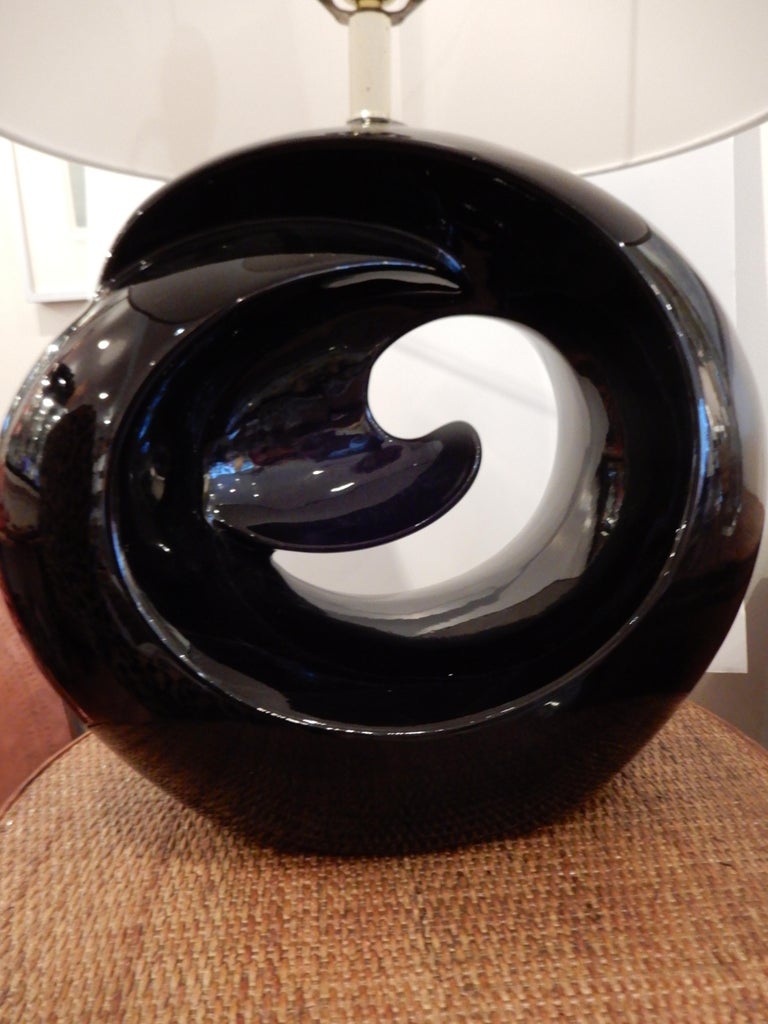 Pair of Mid-Century Modern, Statement Table Lamps For Sale at 1stDibs