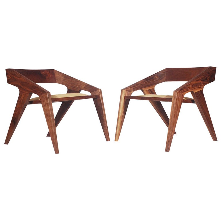 Pair of Mid-Century Modern Studio "Hank" Lounge Chairs by Jory Brigham ...