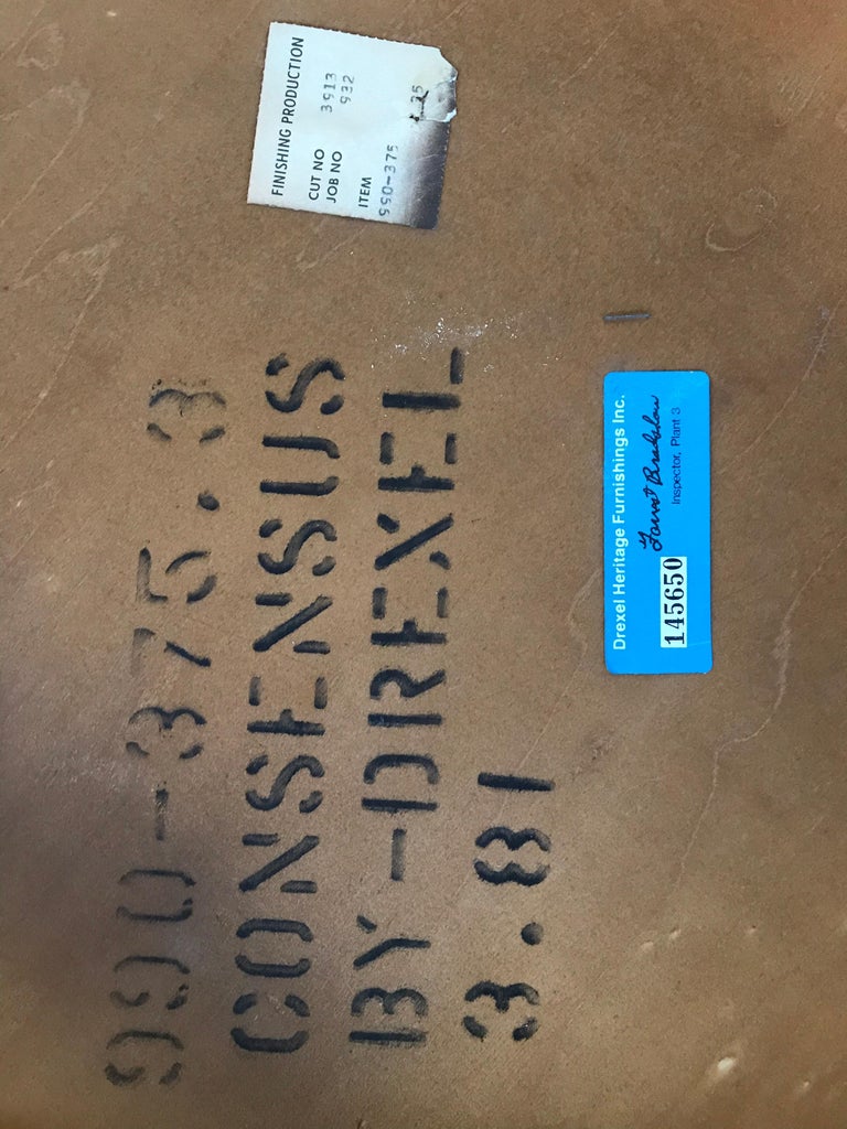 Pair of Mid-Century Modern Tubular Round Side Tables by Drexel at 1stDibs