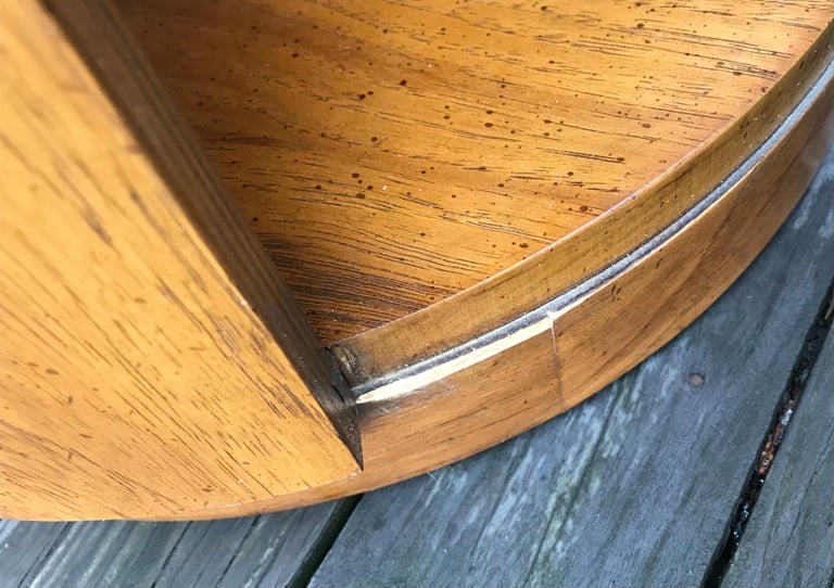 Pair of Mid-Century Modern Tubular Round Side Tables by Drexel at 1stDibs