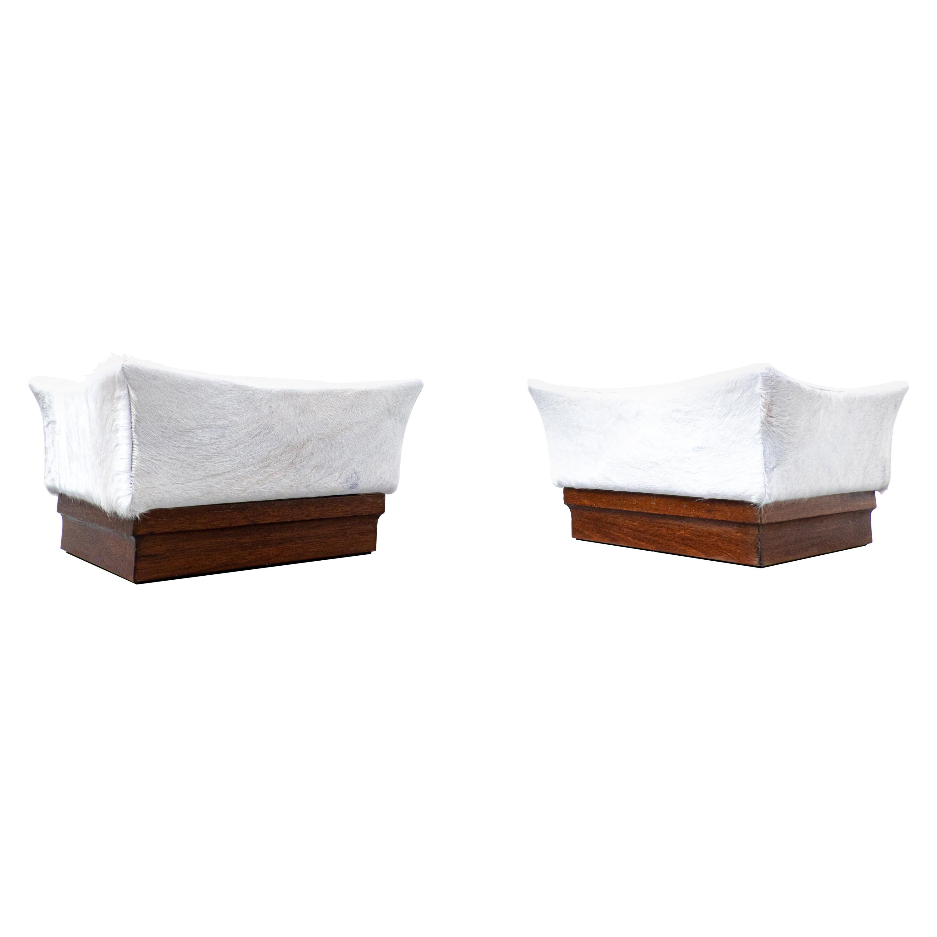 Modern Faux Snake Skin Cube Ottomans, Pair at 1stDibs | snakeskin ...