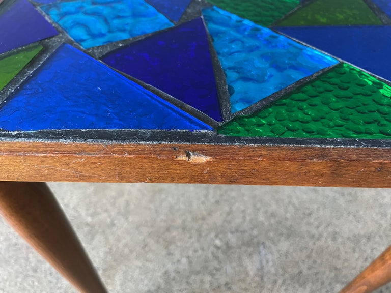 Pair Of Mid Century Mosaic Tile Side Tables by Georges Briard For Sale ...