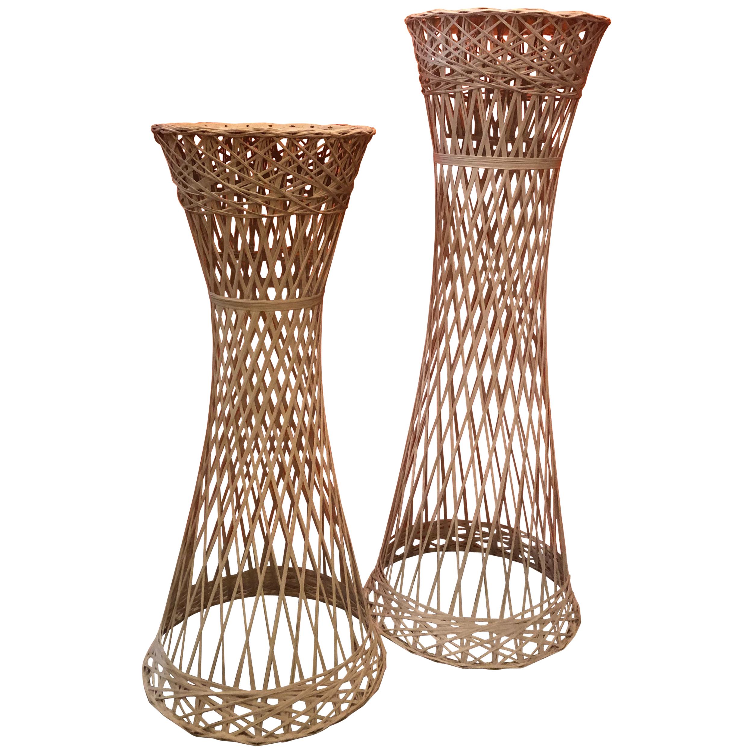 Pair of Russell Woodard Spun Fiberglass Plant Stands at 1stDibs