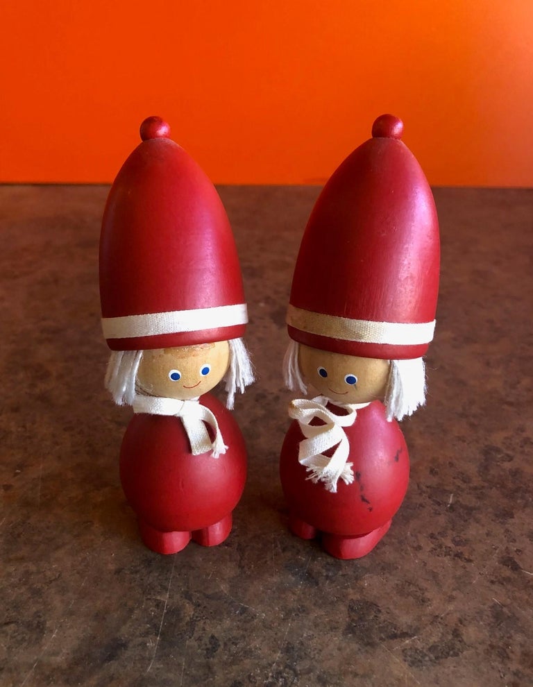 Pair of Midcentury Swedish Tomte Figures / Children / Toys at 1stDibs ...