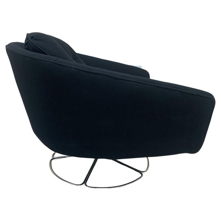 Pair Of Mid Century Tub Chairs With A Swivel Chrome Base By Selig Circa ...