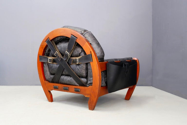 Pair of Midcentury Armchairs 'Rancero' by Luciano Frigerio, 1970s at ...