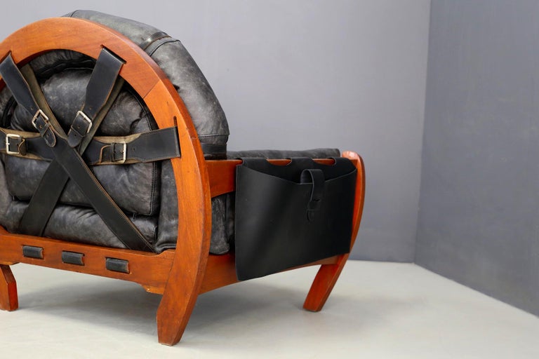 Pair of Midcentury Armchairs 'Rancero' by Luciano Frigerio, 1970s at ...