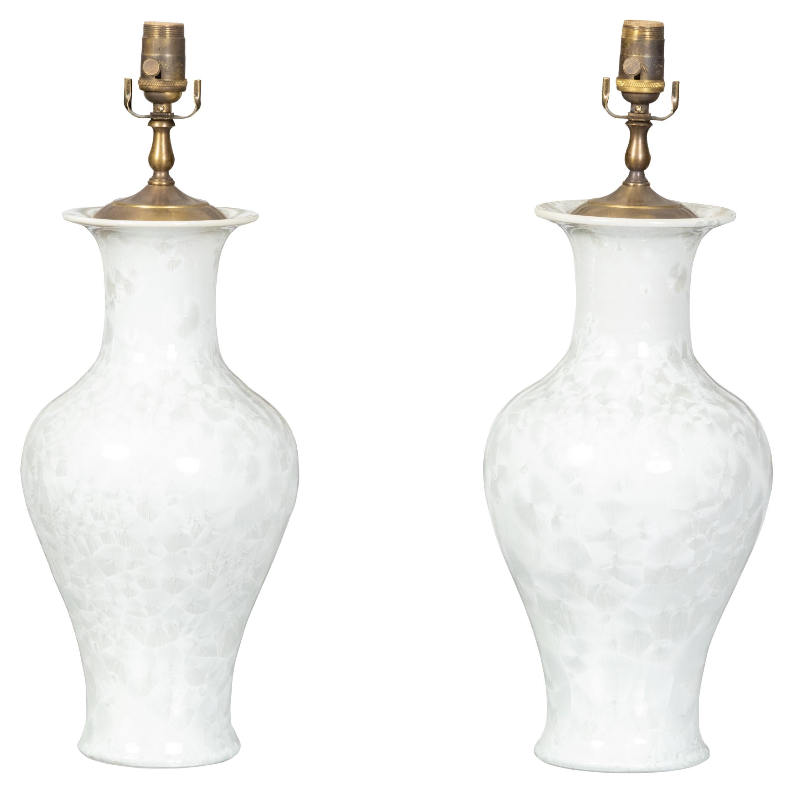 Pair of Faux Coral Custom Table Lamps on Lucite Bases at 1stDibs