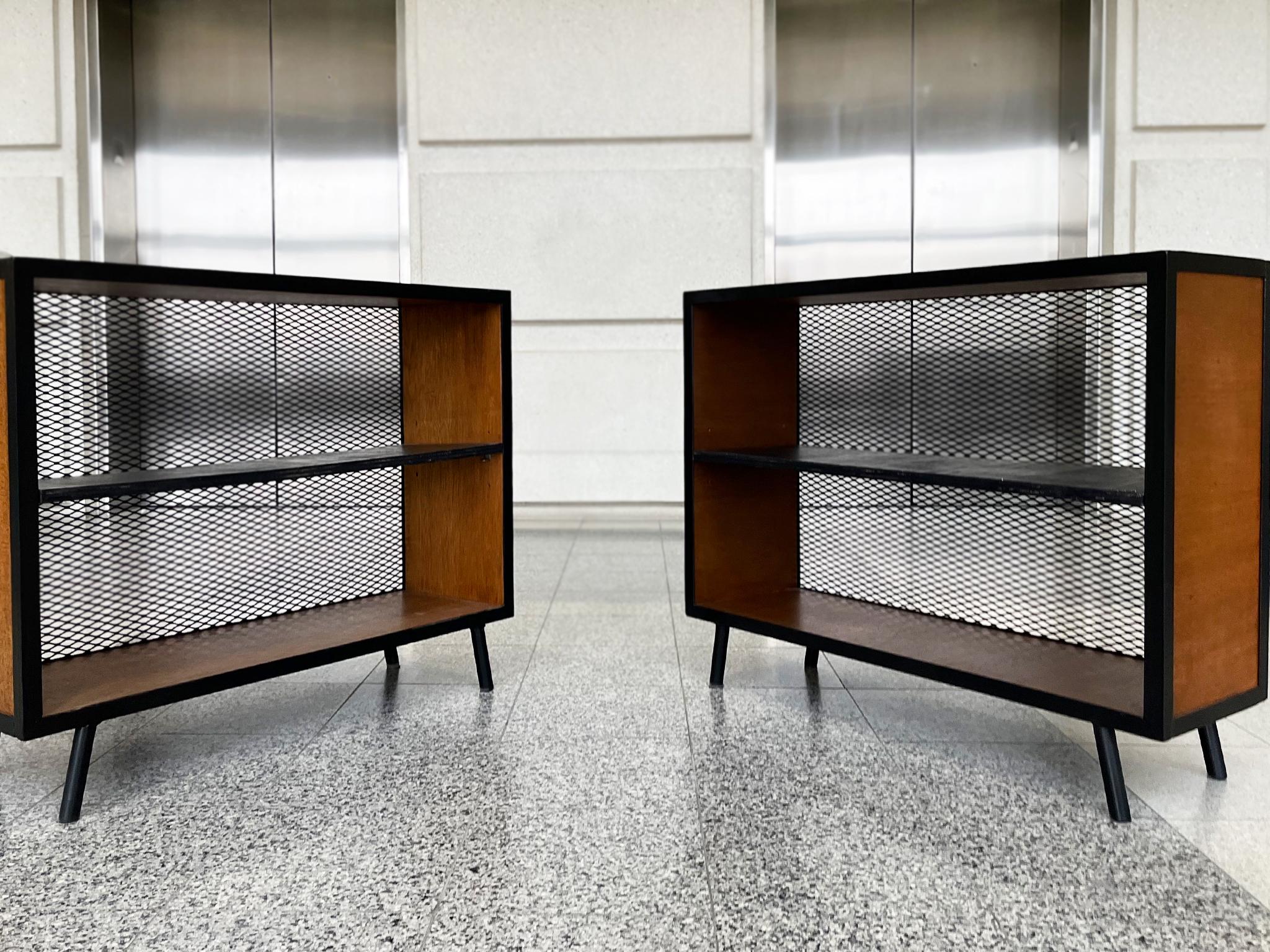 Pair of Midcentury Custom Bookcases For Sale at 1stDibs