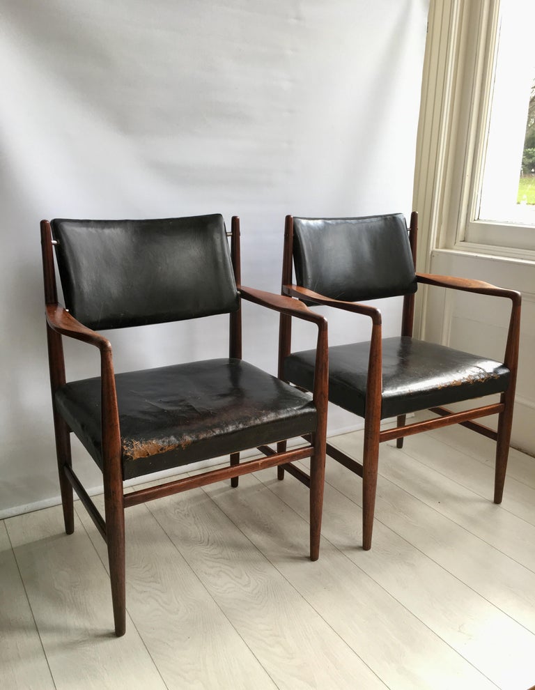 Pair of Midcentury Danish Chairs Attributed to Arne Vodder For Sale at ...