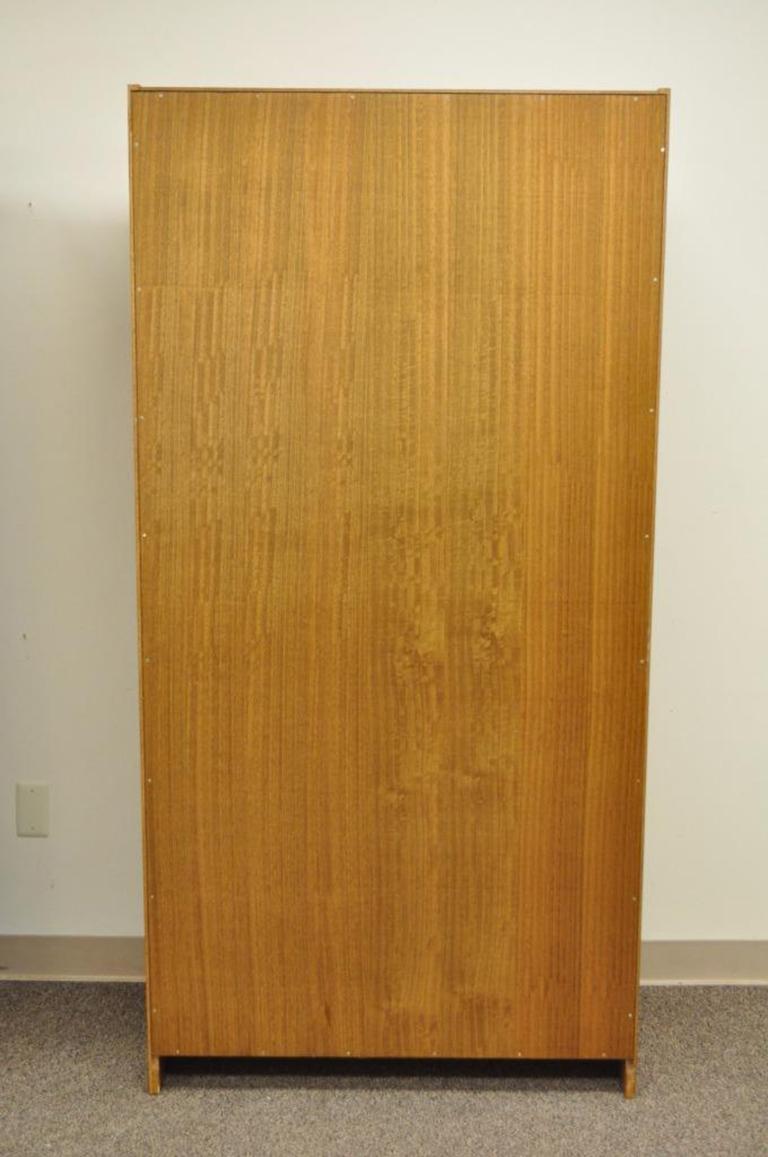 Pair of Midcentury Danish Modern Style Teak Veneer Bookcases Made in ...