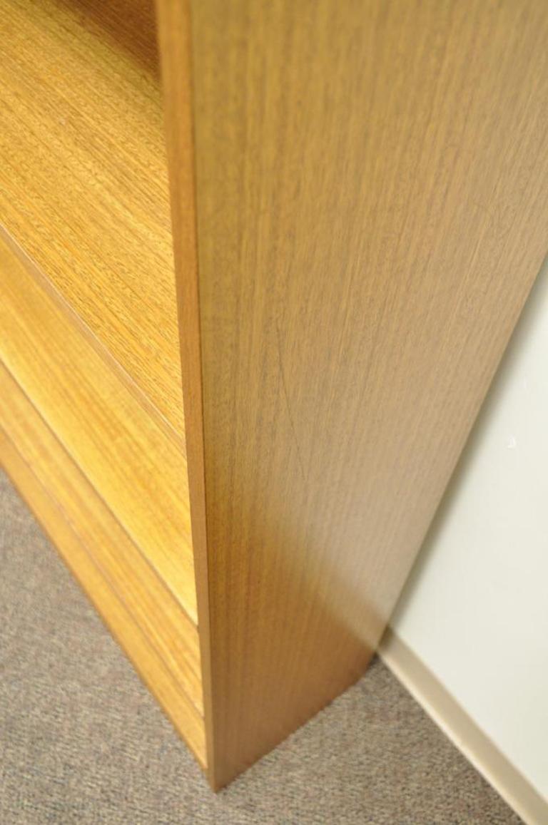 Pair of Midcentury Danish Modern Style Teak Veneer Bookcases Made in ...