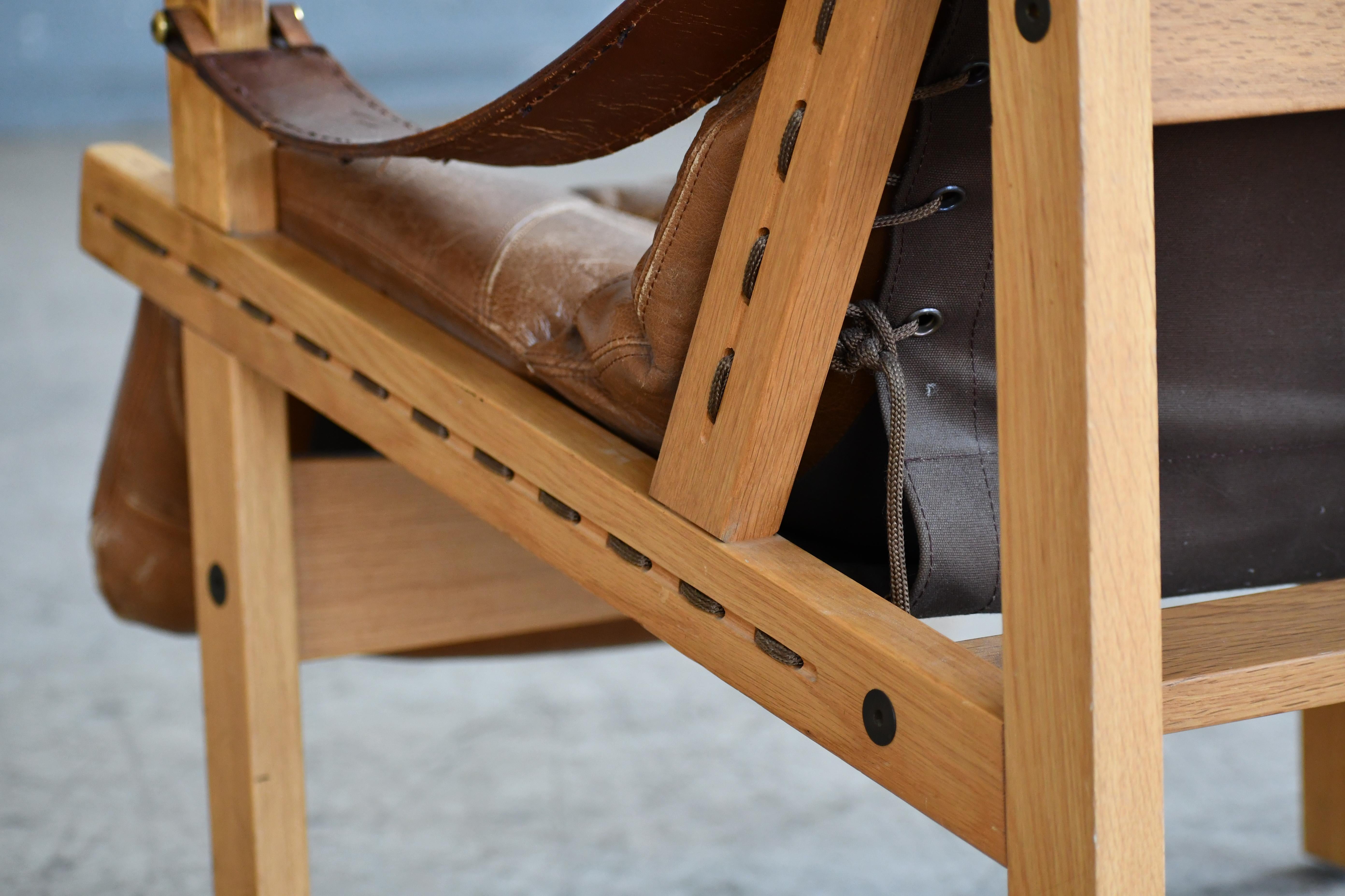 Pair of Midcentury Easy Chair Model Hunter by Torbjørn Afdal in Brown ...
