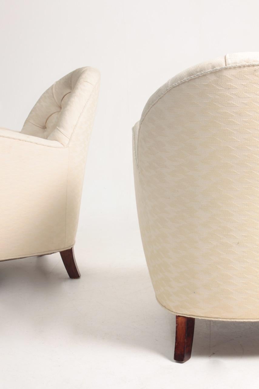 Pair of Midcentury Lounge Chairs by Georg Kofoed, 1940s at 1stDibs