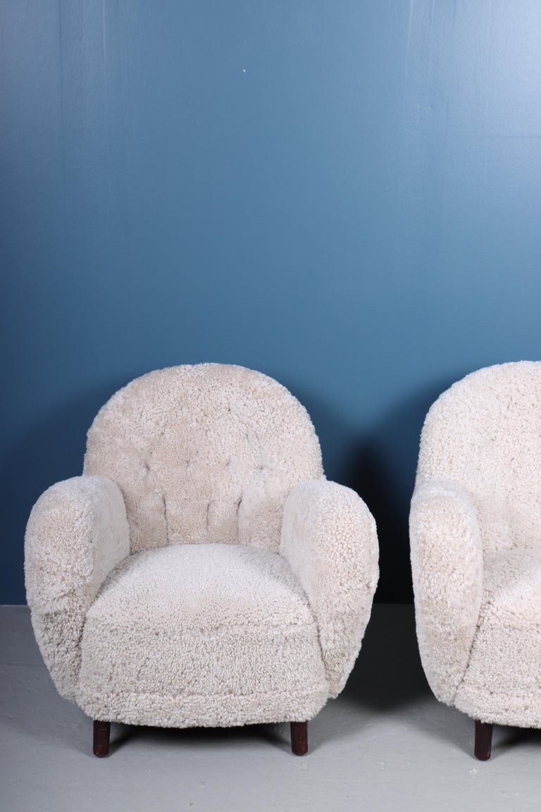 Pair of Midcentury Lounge Chairs by Georg Kofoed, 1940s For Sale at 1stDibs