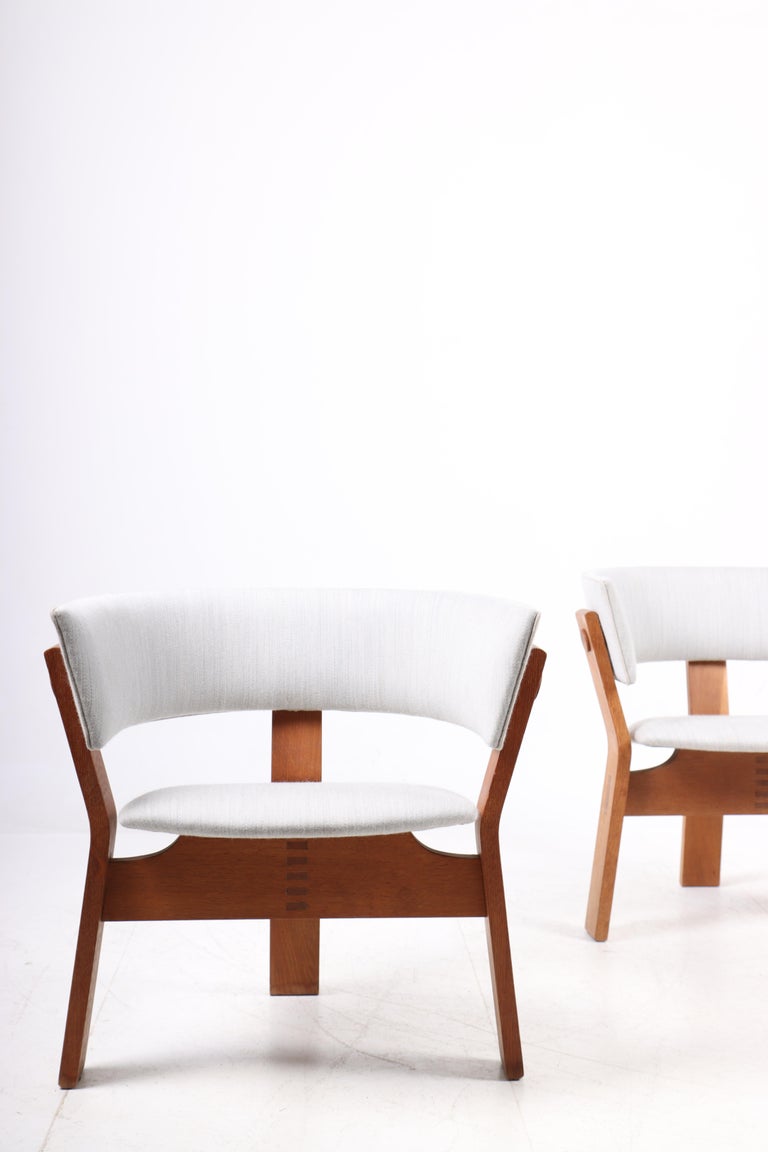 Pair of Midcentury Lounge Chairs in Oak by Steen Østergaard, 1960s For ...