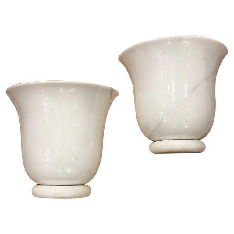 Pair of Midcentury Marble Sconces For Sale at 1stDibs