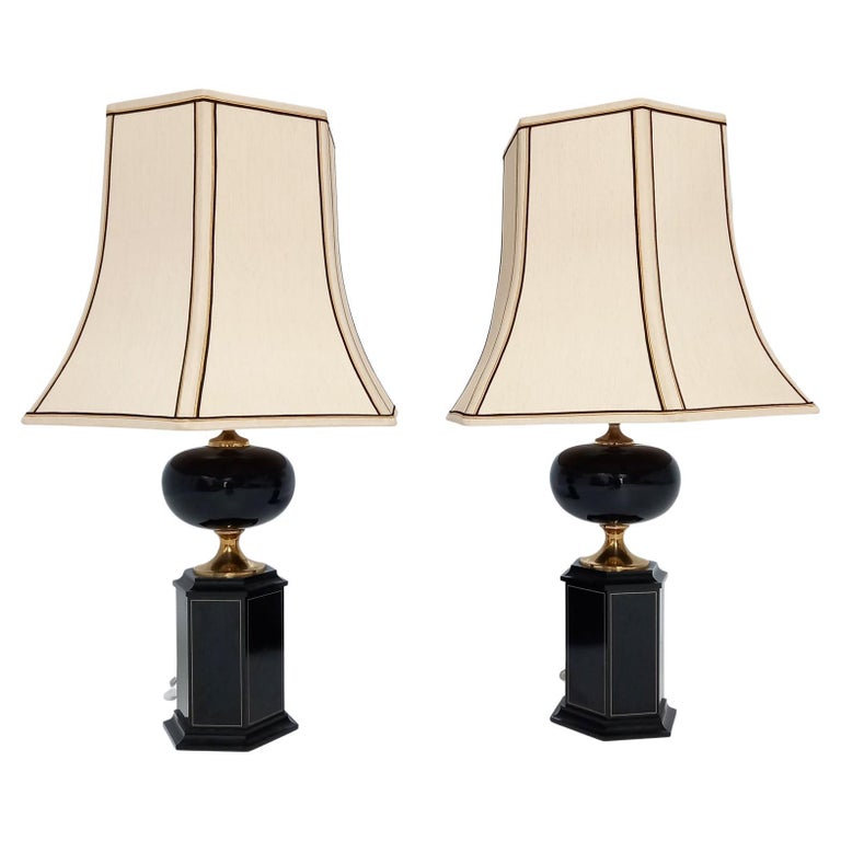 Extra large Maison Le Dauphin Table lamps, France 1970s For Sale at 1stDibs