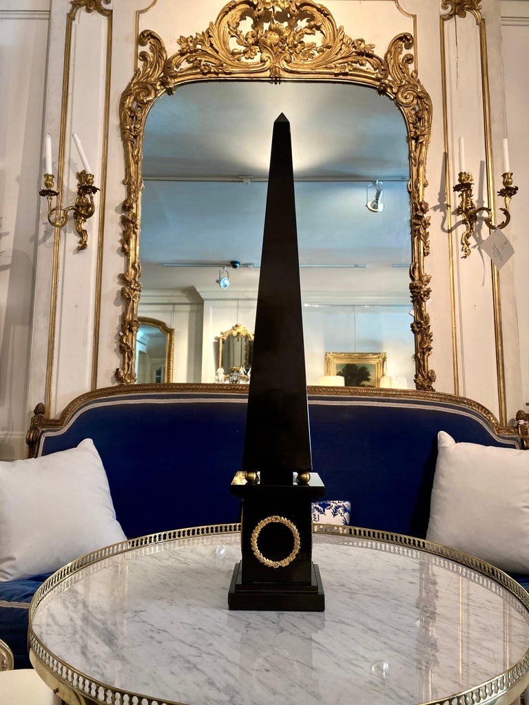 Pair of Mid-Century Modern Neoclassical Style Marble Obelisks For Sale ...