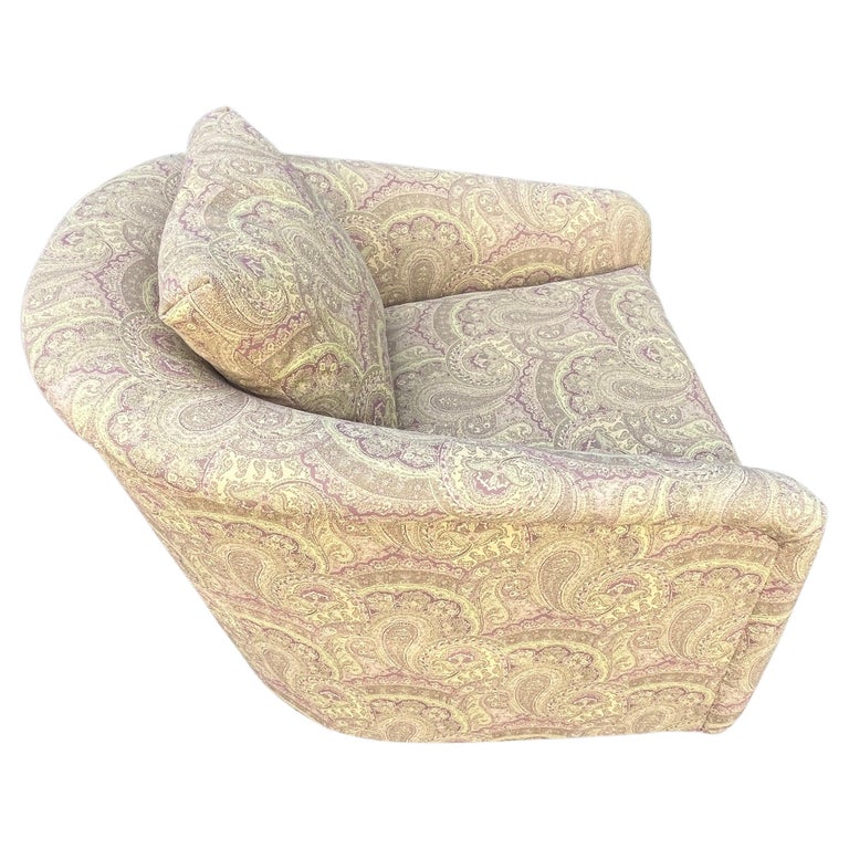 Pair of Midcentury or Post Modern Swivel Chairs For Sale at 1stDibs