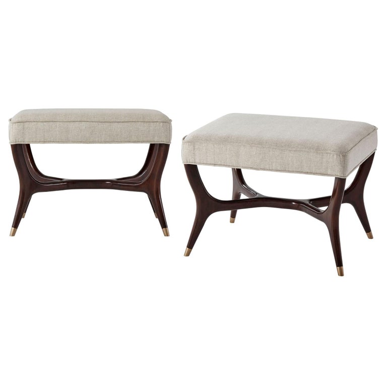 Pair of Midcentury Style Stools at 1stDibs