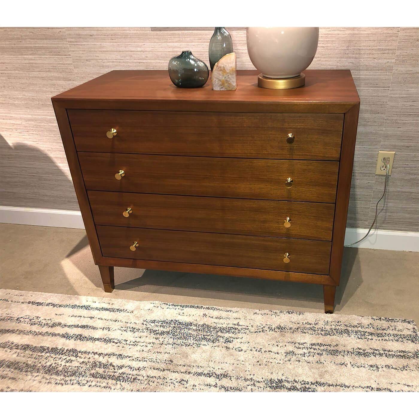 Pair of Midcentury Style Walnut Dressers at 1stDibs