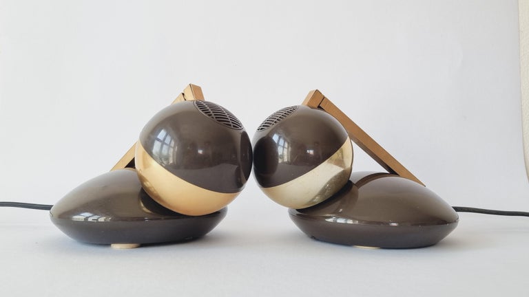 Pair of Midcentury Telescope Table Lamps Eichhoff Werke, Germany, 1970s ...