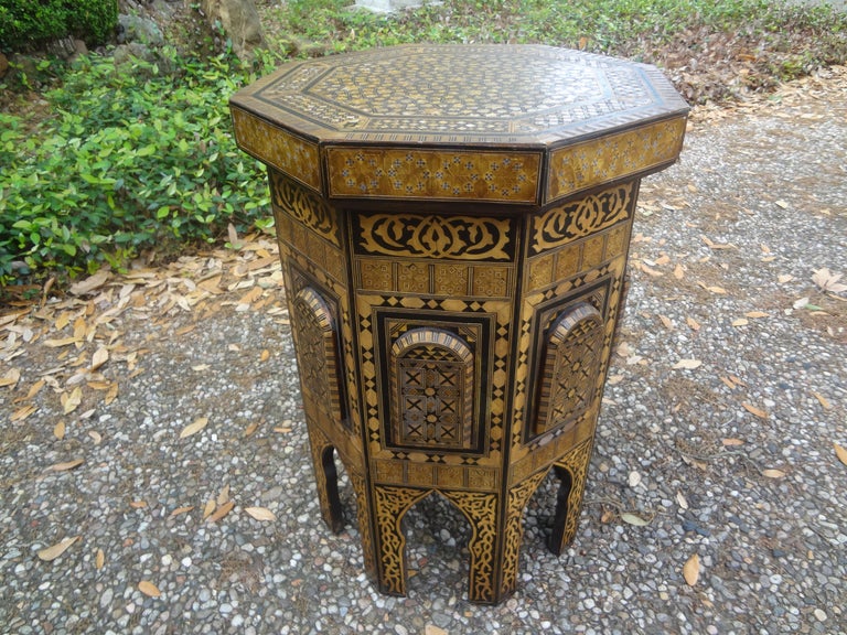 Pair of Middle Eastern Moorish Style Tables For Sale at 1stDibs
