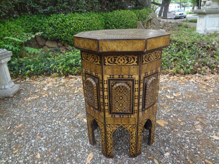 Pair of Middle Eastern Moorish Style Tables For Sale at 1stDibs