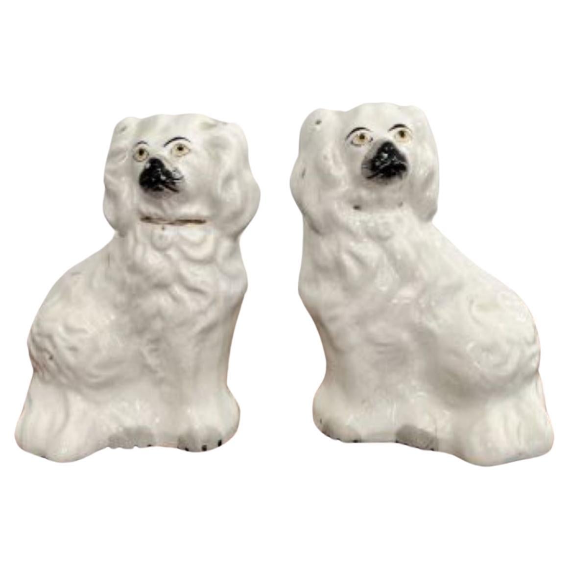 Lovely pair of quality antique Beswick Staffordshire dogs For Sale at ...