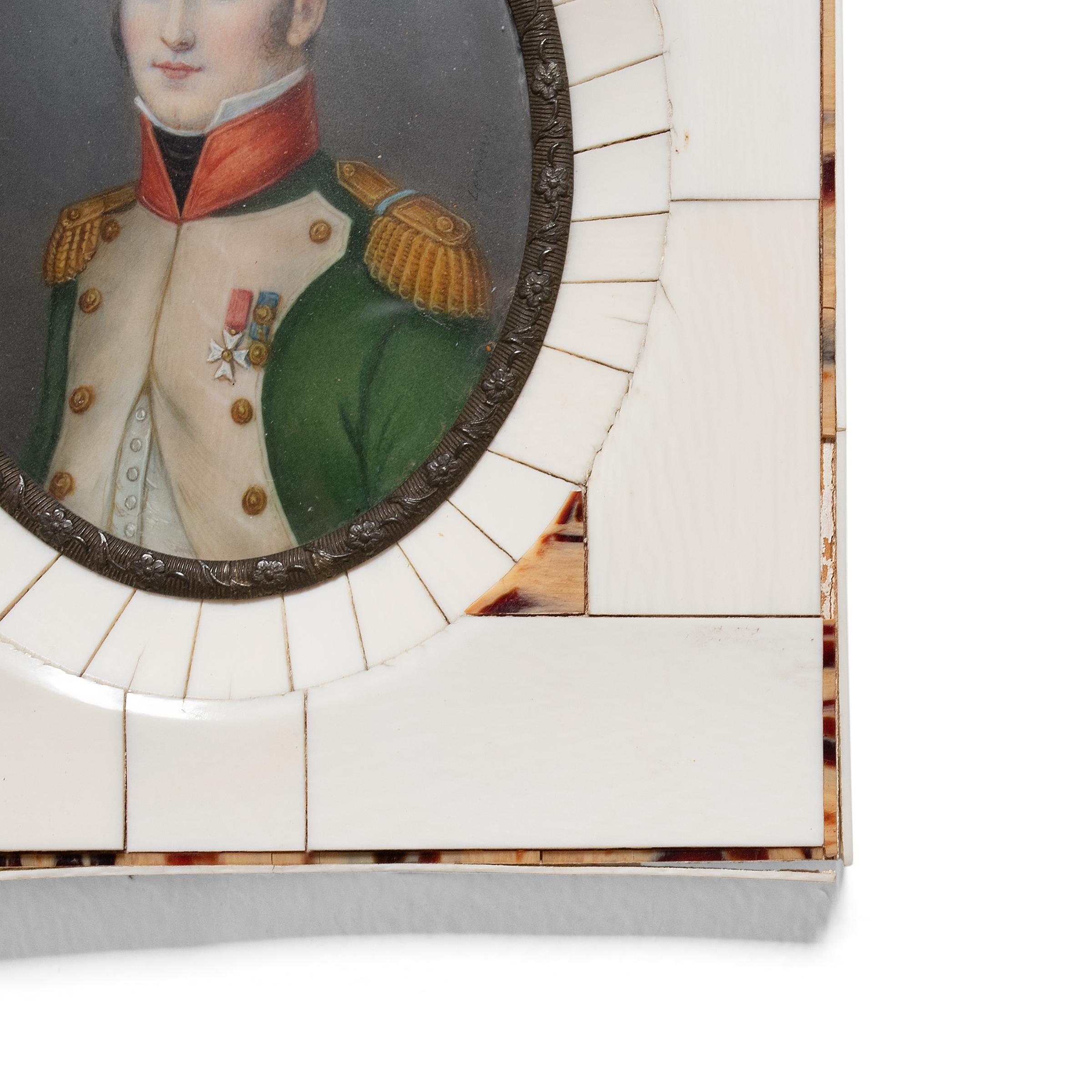 Pair of Miniature Portrait Paintings, c. 1900 at 1stDibs