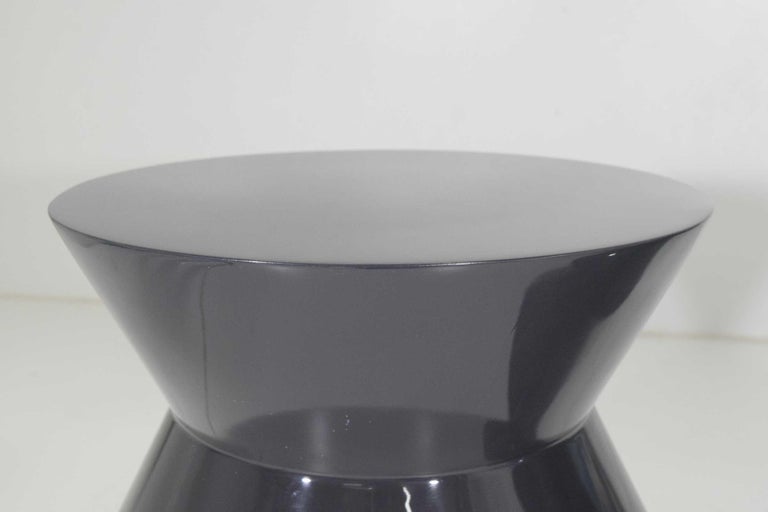 Pair of Minotti Cesar Style Side Tables in Dark Gray Lacquer For Sale ...