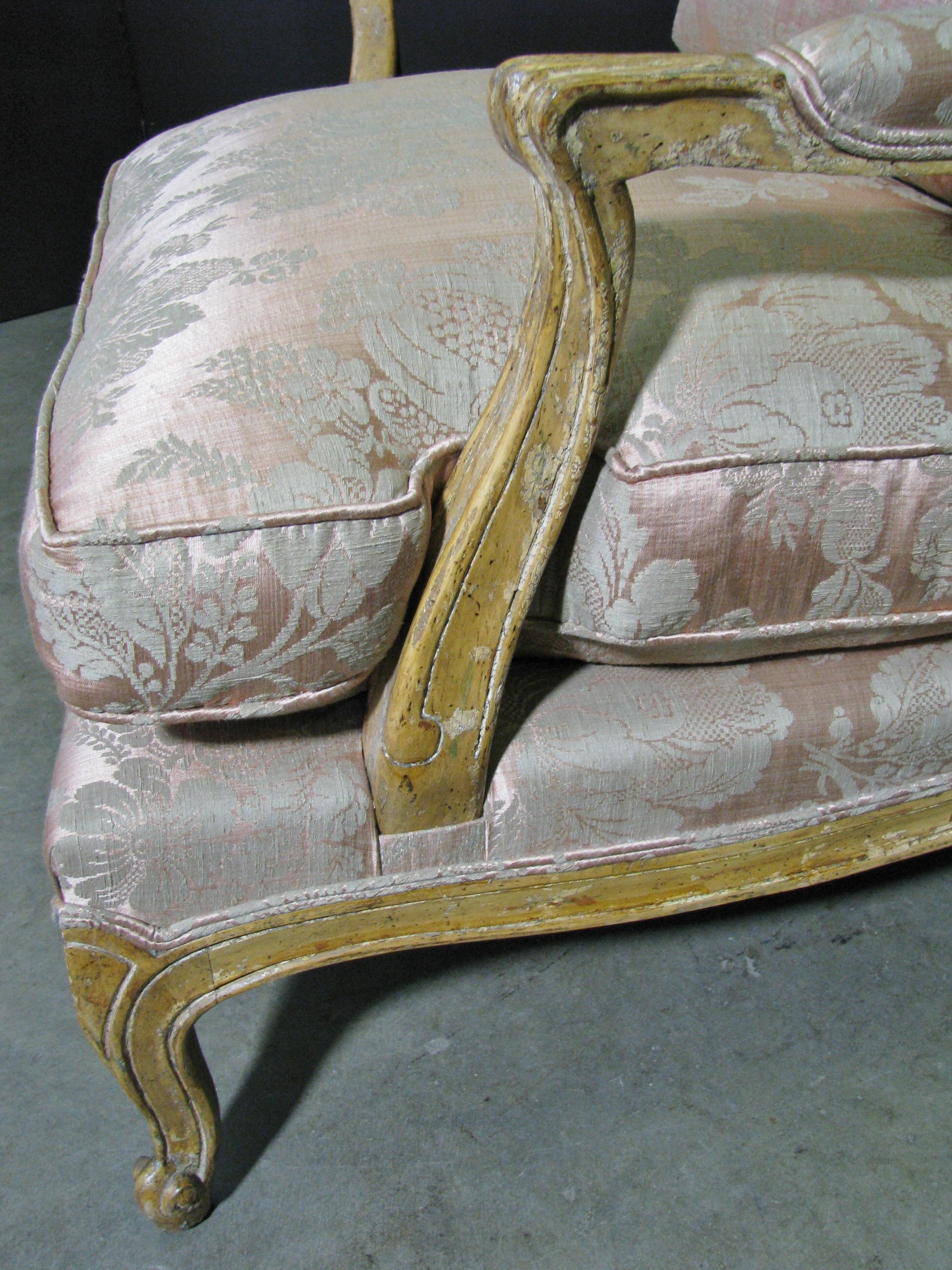 Pair of Minton-Spidell French Louis XV Style Open Armchairs at 1stDibs ...