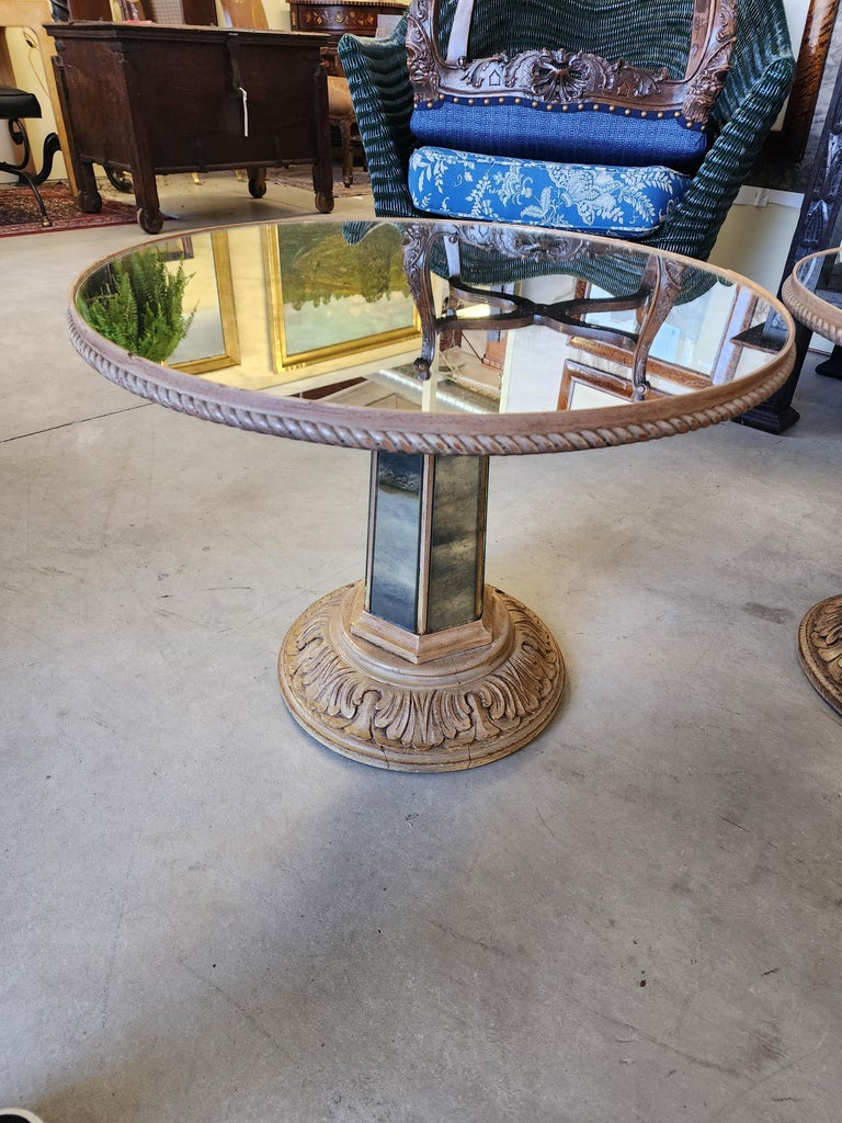 Mirrored Tables A Pair For Sale at 1stDibs