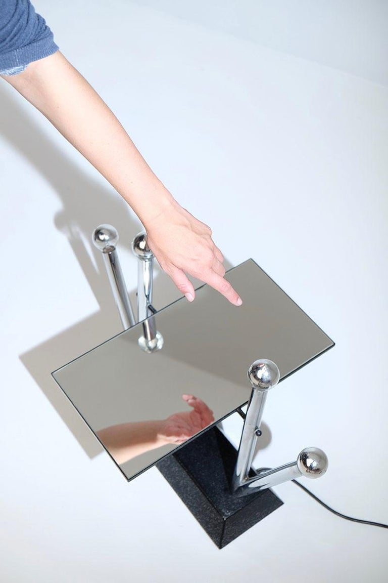 Pair of Mirrors / Table Lamps Designed by Anna Anselmi for Bieffeplast ...