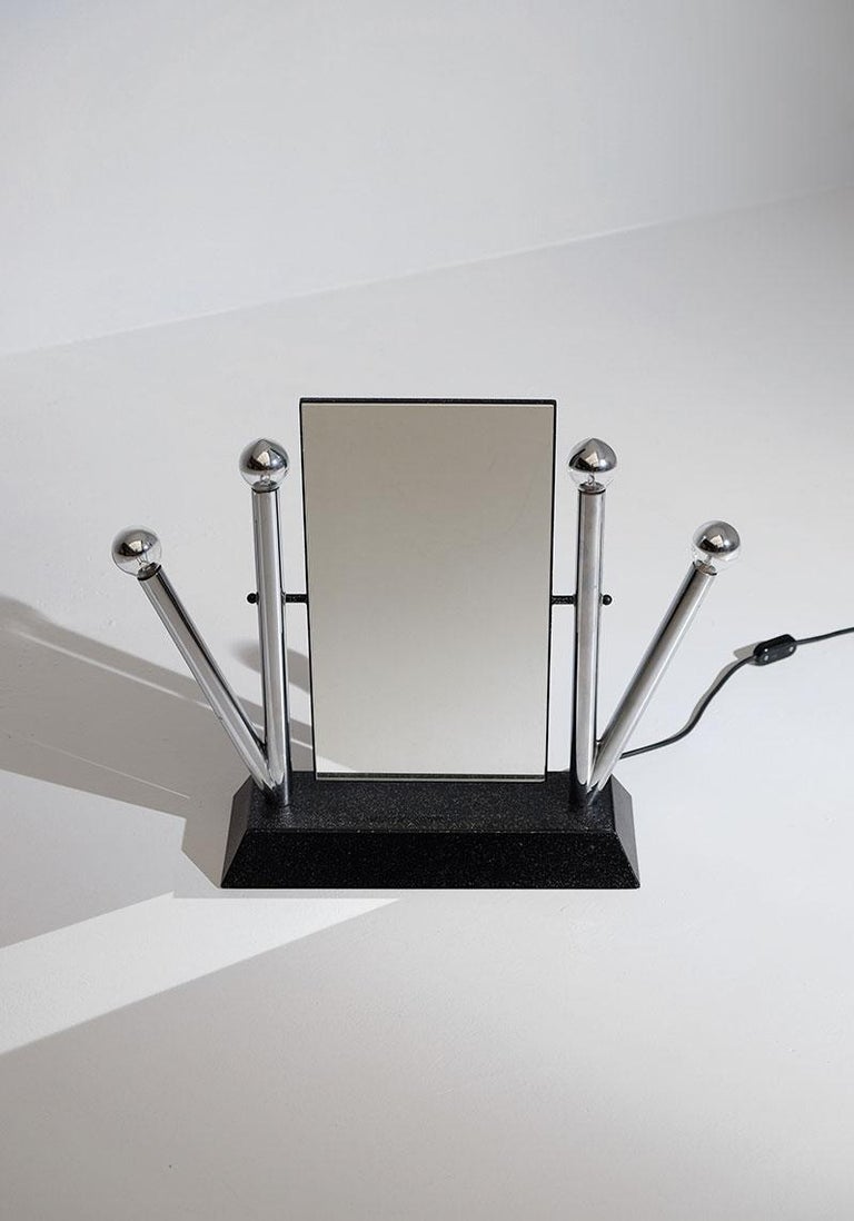 Pair of Mirrors / Table Lamps Designed by Anna Anselmi for Bieffeplast ...