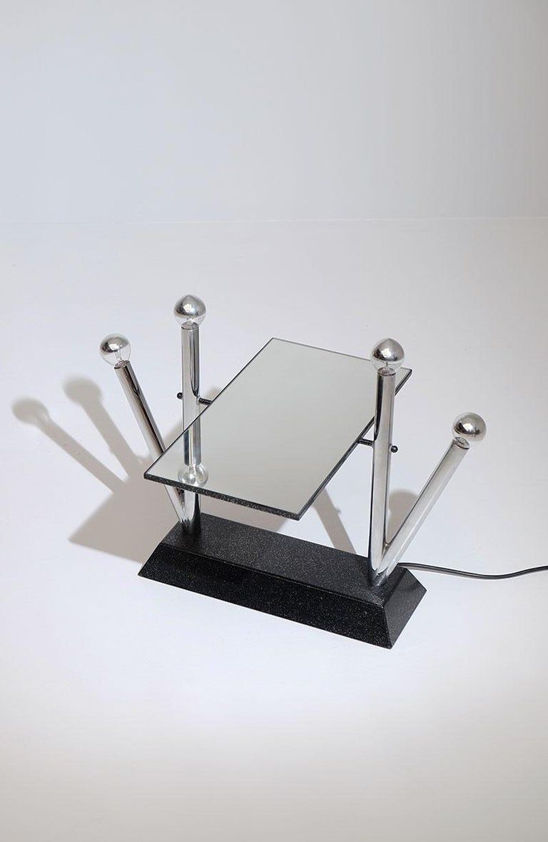 Pair of Mirrors / Table Lamps Designed by Anna Anselmi for Bieffeplast ...